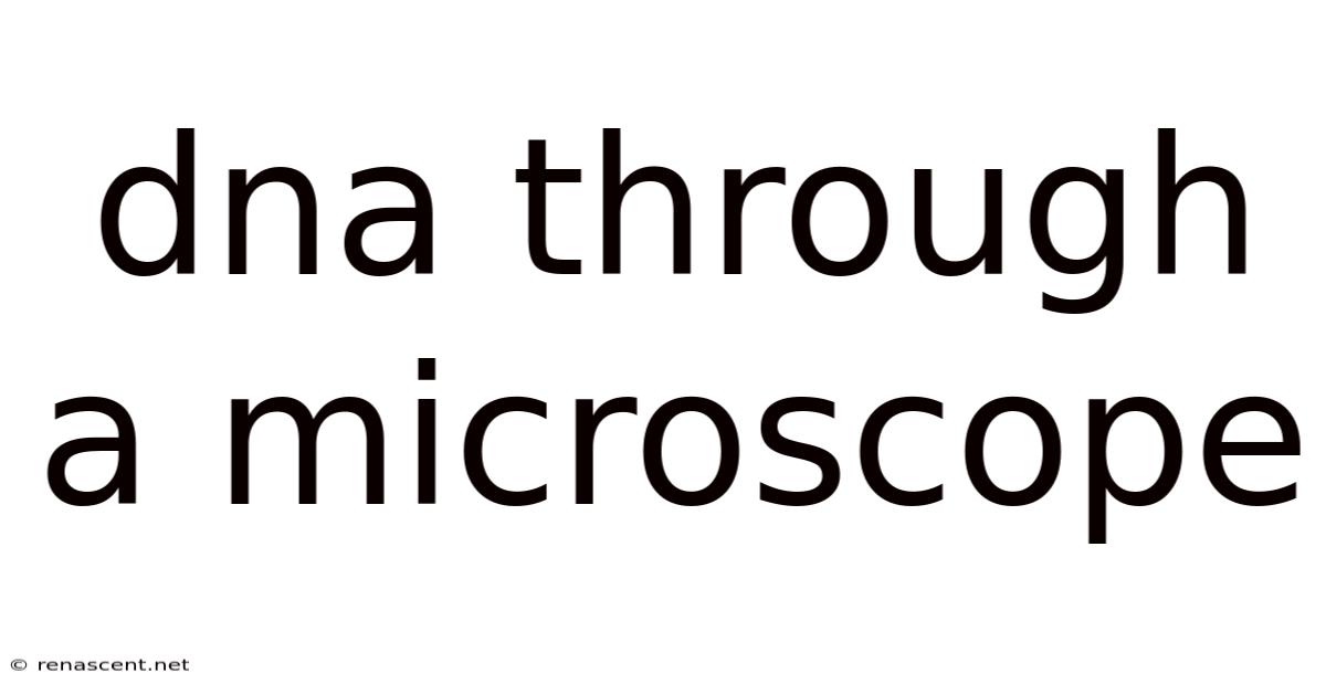 Dna Through A Microscope